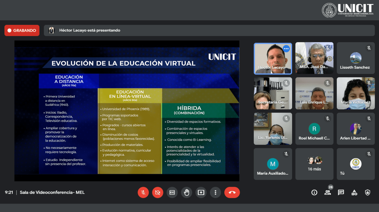 UNICIT inaugura la primera edición de la Maestría en Educación en Línea ...